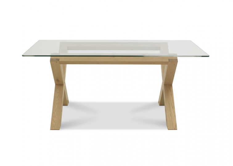 Brienne Light Glass Top Dining Table