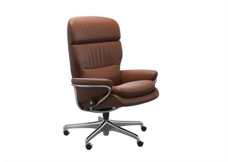 Stressless Rome Adjustable Headrest Office Chair | Stressless Office ...