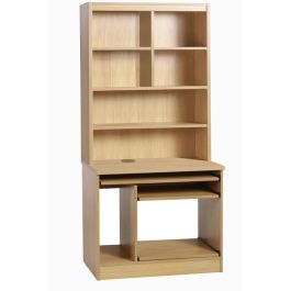 Home Office Computer Work Station Desk With OSF Hutch