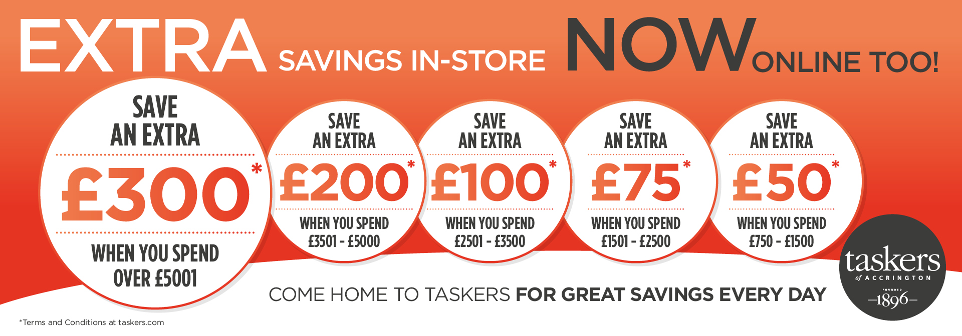 Taskers of Accrington Offers, Promotions & Discount Codes