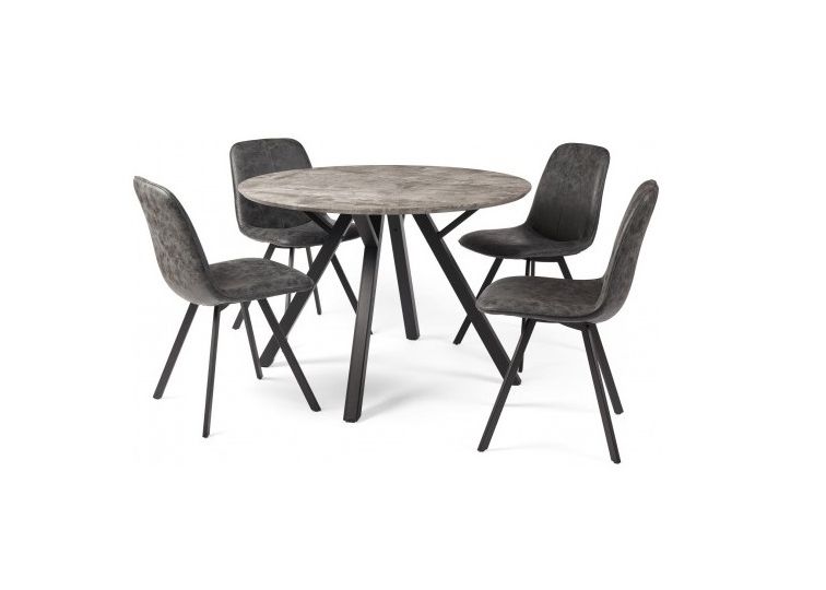 Vega Round Table & 4 Chairs